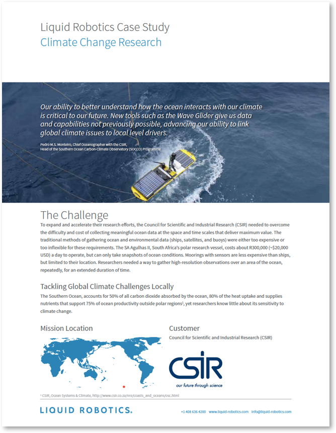 Case Study: Climate Change Research in the Southern Ocean